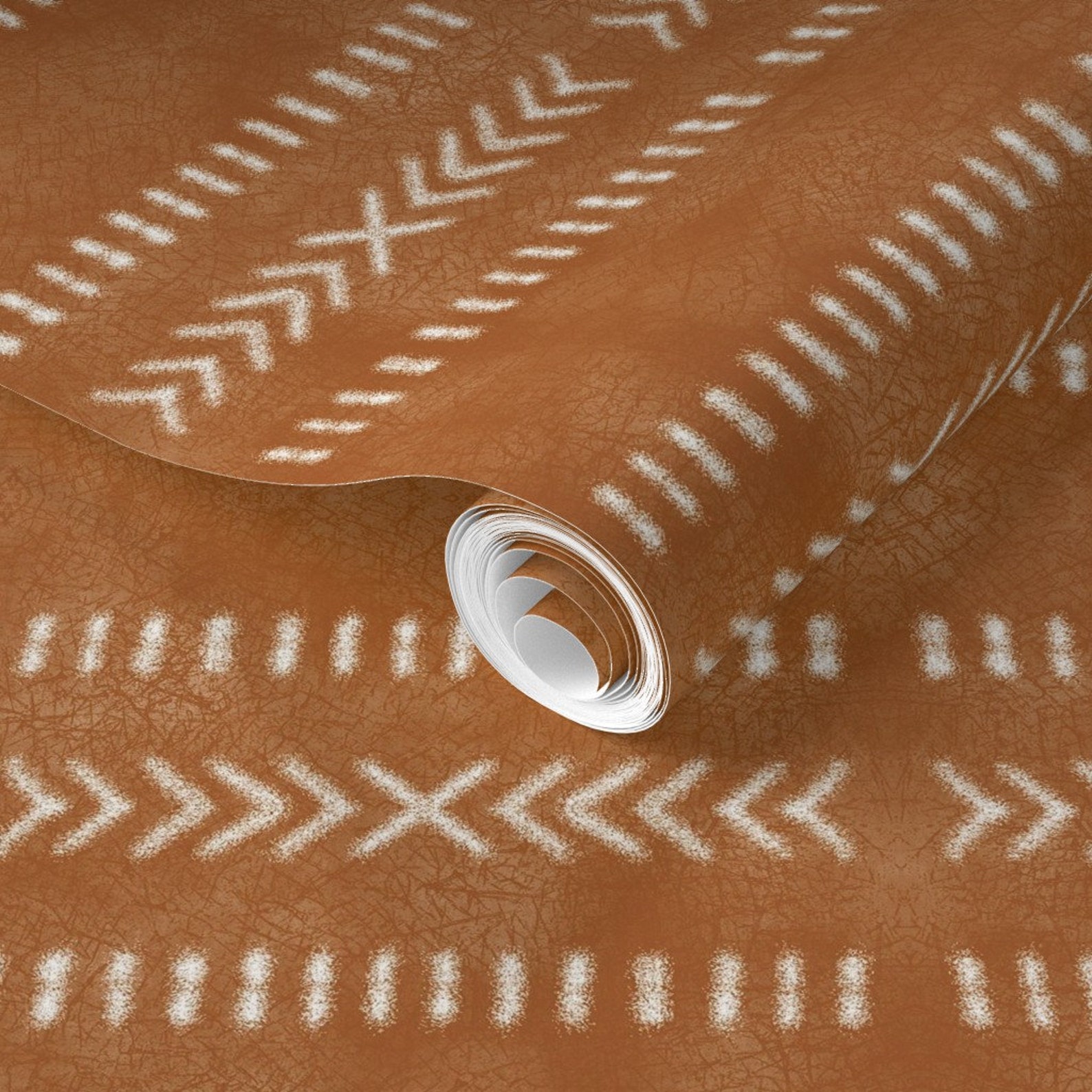 Minimal Southwestern Rust Wallpaper Minimal Burnt Orange by - Etsy