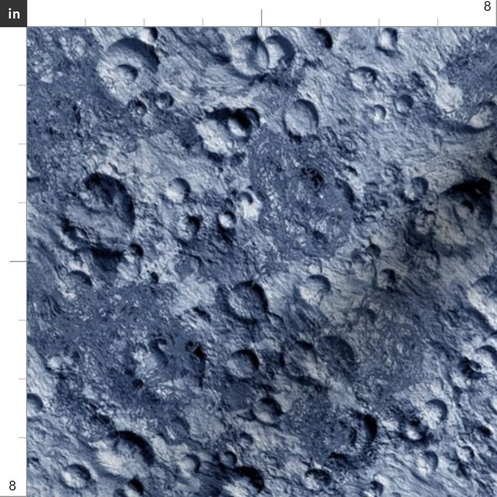 Blue Moon Fabric - Endless Blue Moon by Thinlinetextiles - Blue Moon ...