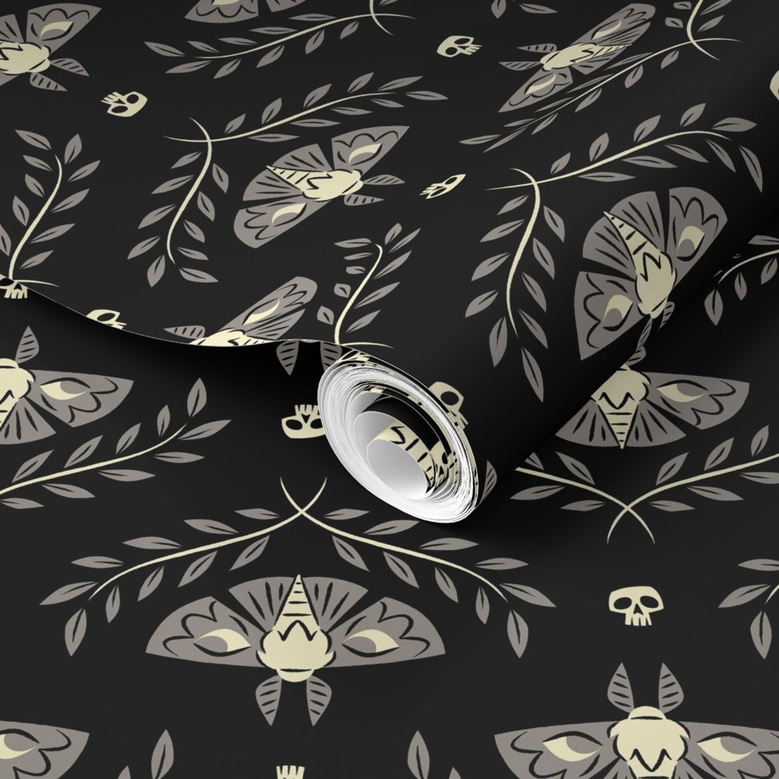 Moth Wallpaper Spooky Moths by Therewillbecute Moth - Etsy