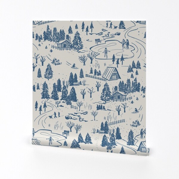 Fun Toile Wallpaper - Etsy