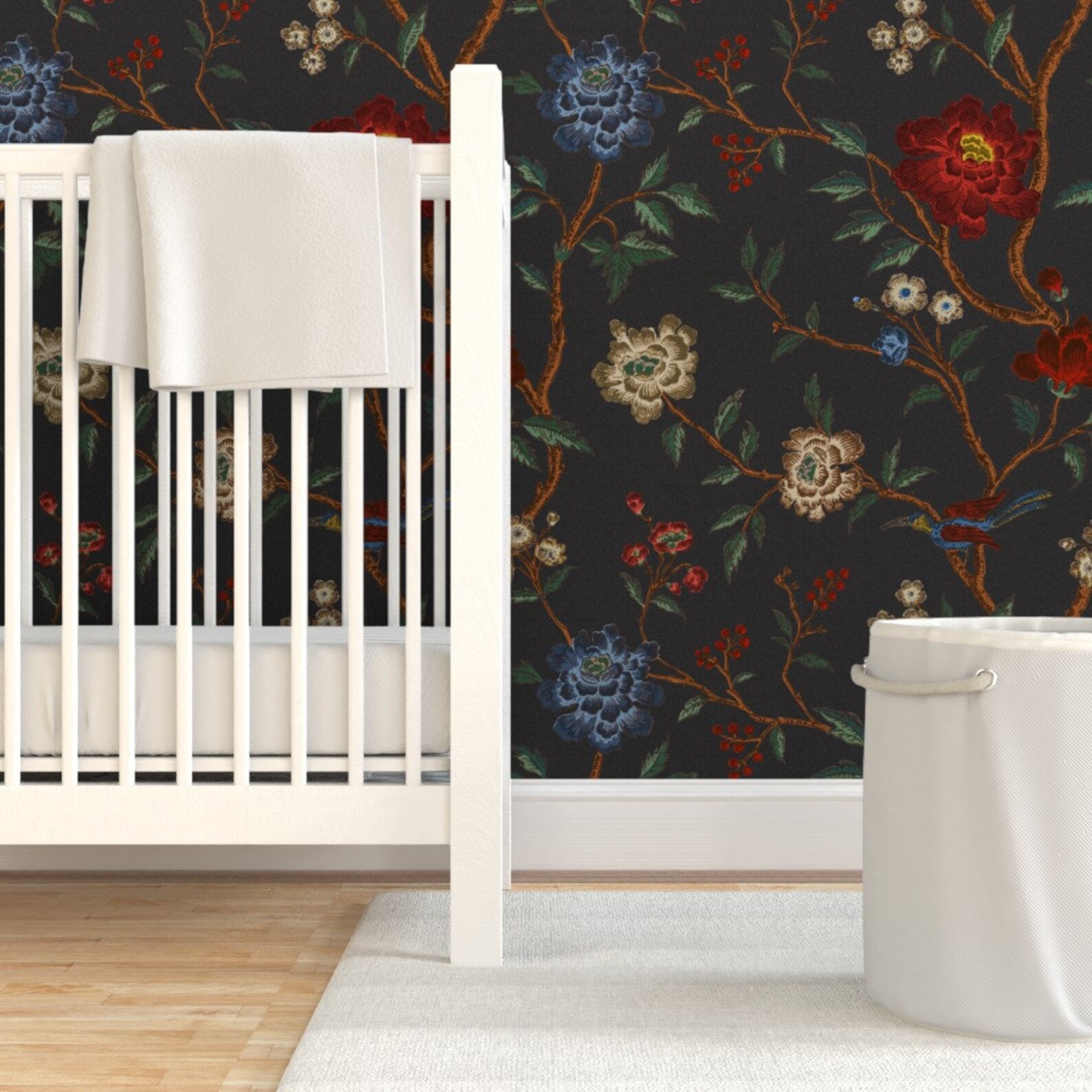 Historic Wallpaper Bloomsbury Floral by Peacoquettedesigns - Etsy