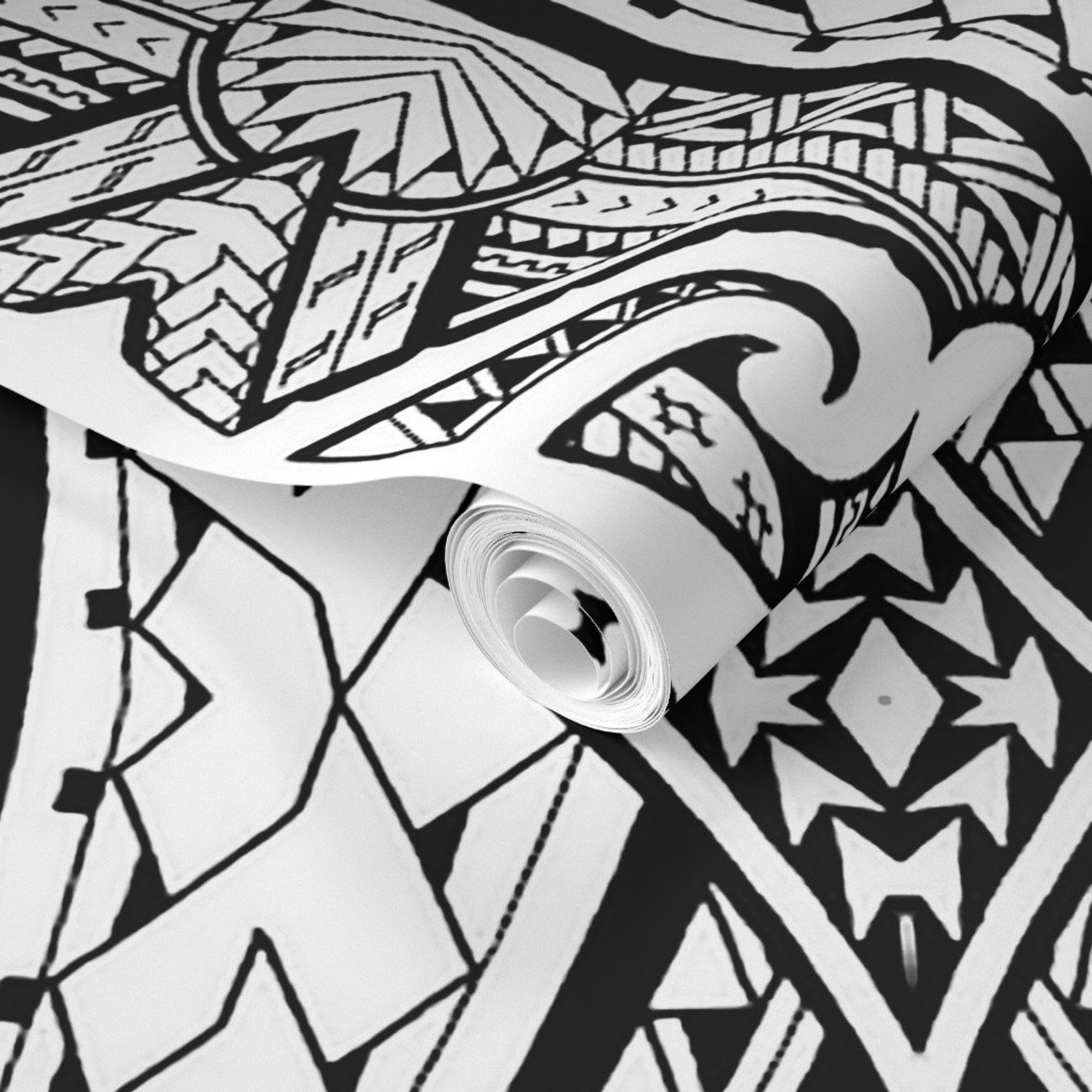 Traditional Wallpaper Maori by Flyingfish Traditional - Etsy