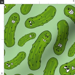 Pickles Fabric A Peculiar Pile of Pretty Pickles by Sixsleekswans Cute ...