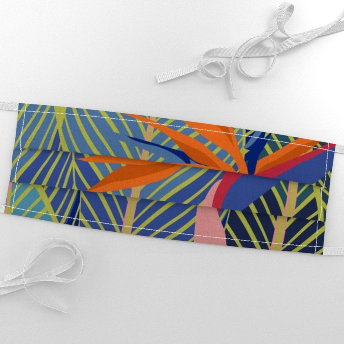 Bright Rainforest Fabric Tropical Bird of Paradise by - Etsy