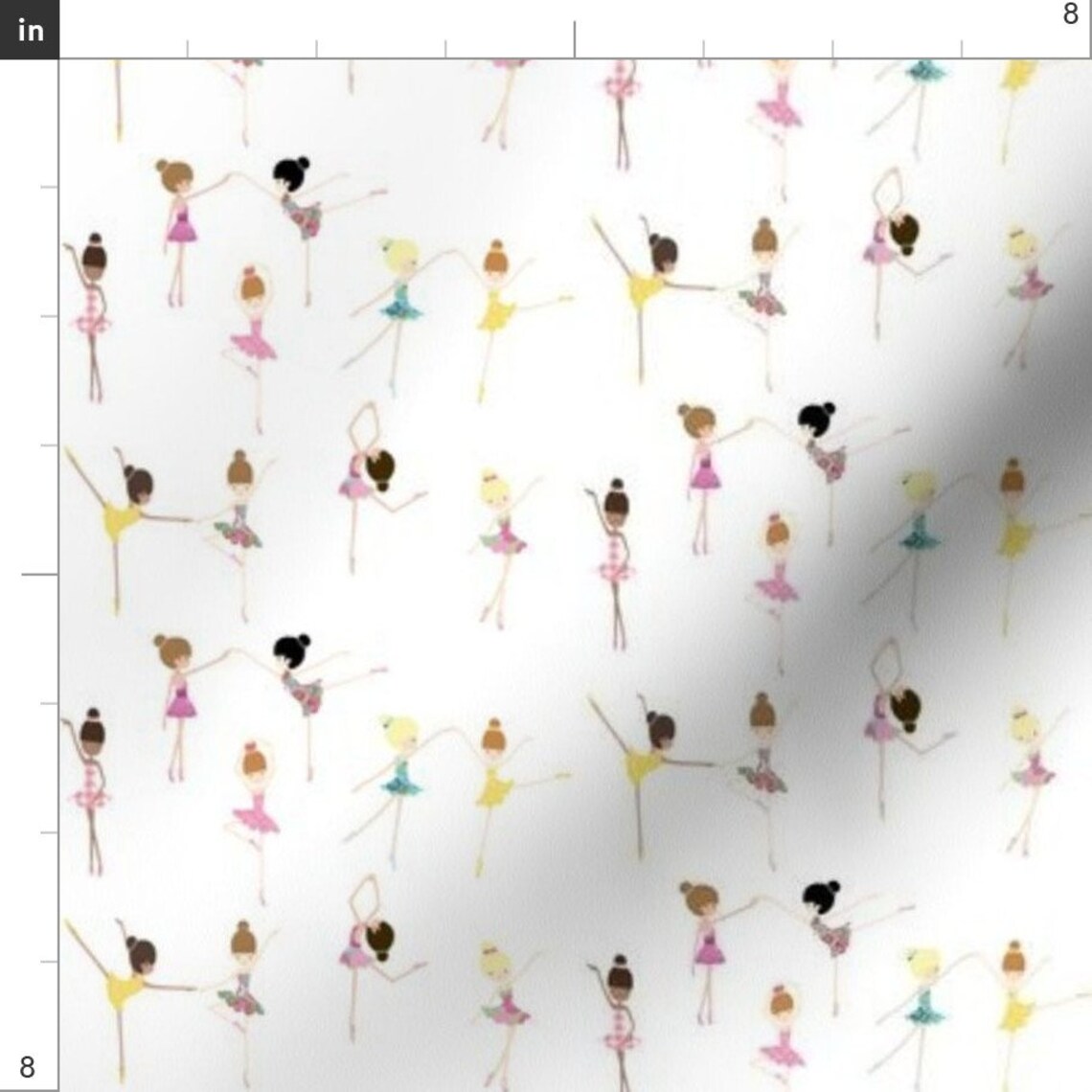 Ballet Fabric Born to Dance the Ballet-tiny Dancers by | Etsy