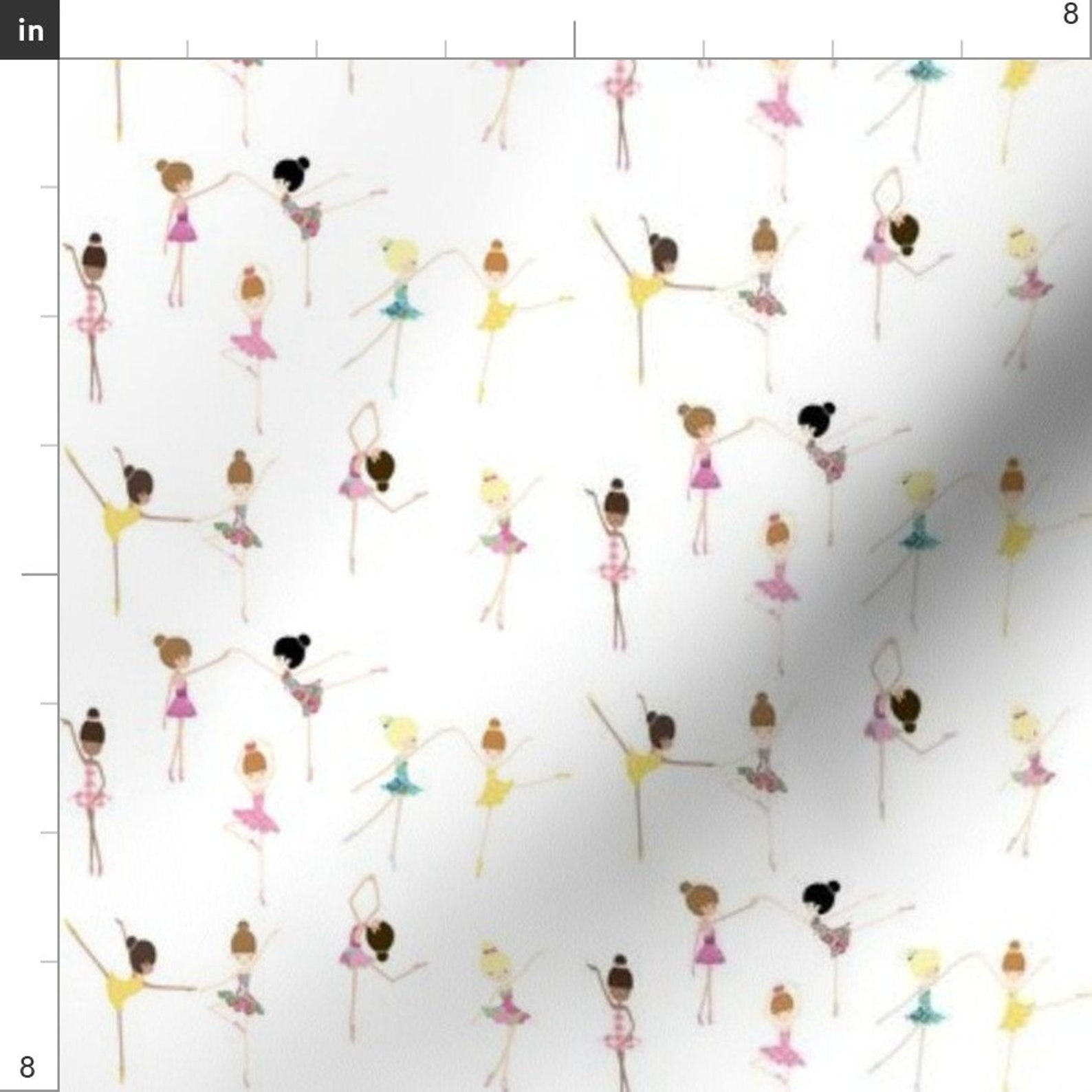 Ballet Fabric Born to Dance the Ballet-tiny Dancers by | Etsy