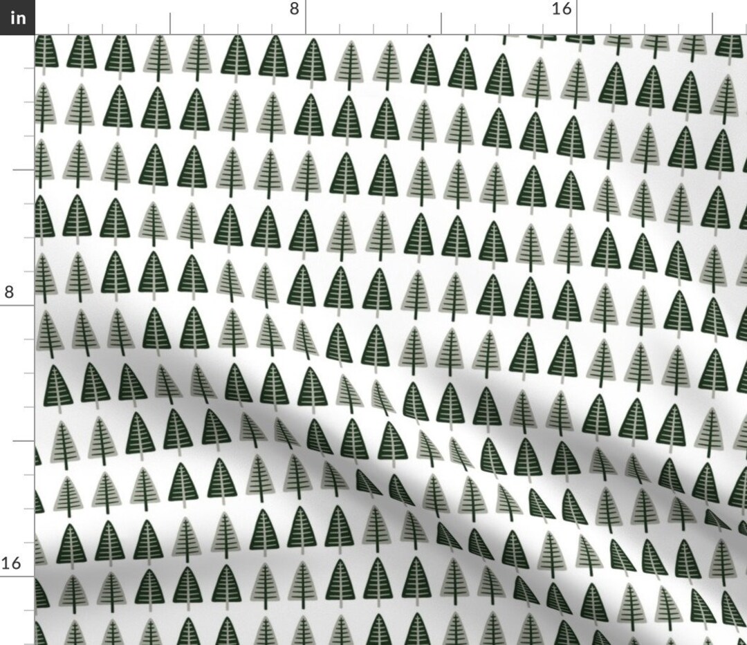 Modern Trees Fabric new Scandi Trees // by Petite Circus Scandinavian ...