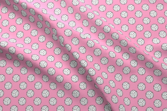 Pink Sports Fabric Girls Sports Volleyball Balls On