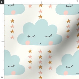 Rain Cloud Fabric Little Rain Cloud by Littlefoxhill - Etsy