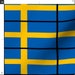 Sweden Flag Fabric Swedish Flag by Odinist European Union - Etsy