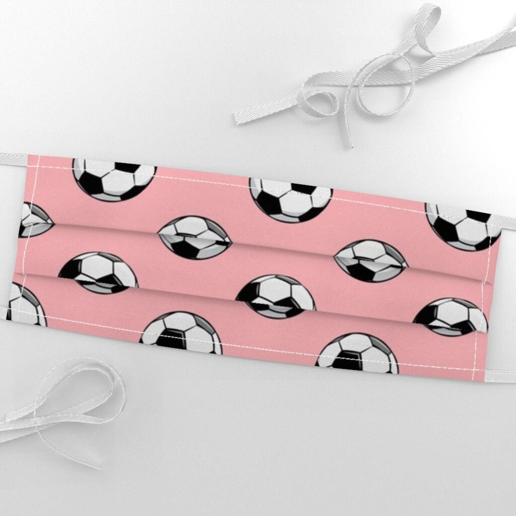 Soccer Fabric Soccer Balls Pink By Littlearrowdesign | Etsy