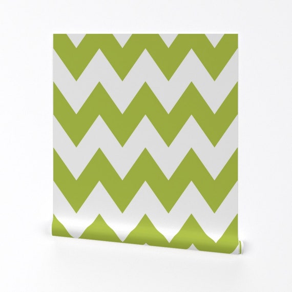 Lime Green Chevron Wallpaper