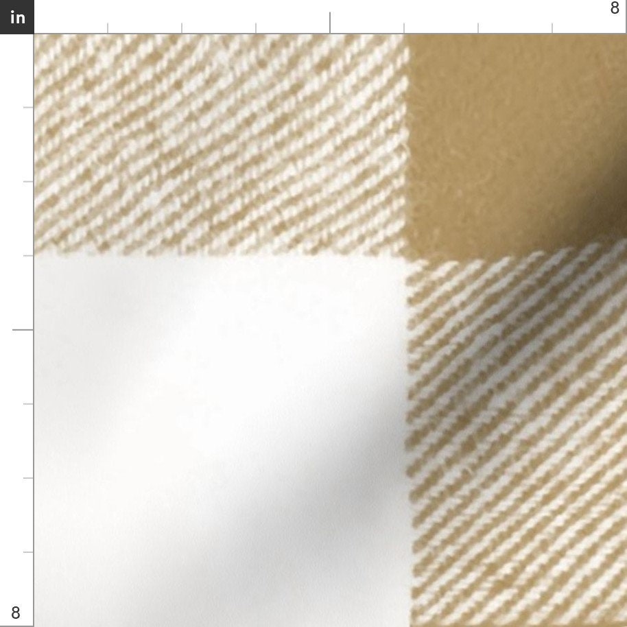 Light Brown Buffalo Check Fabric Buffalo Check in Tan by - Etsy