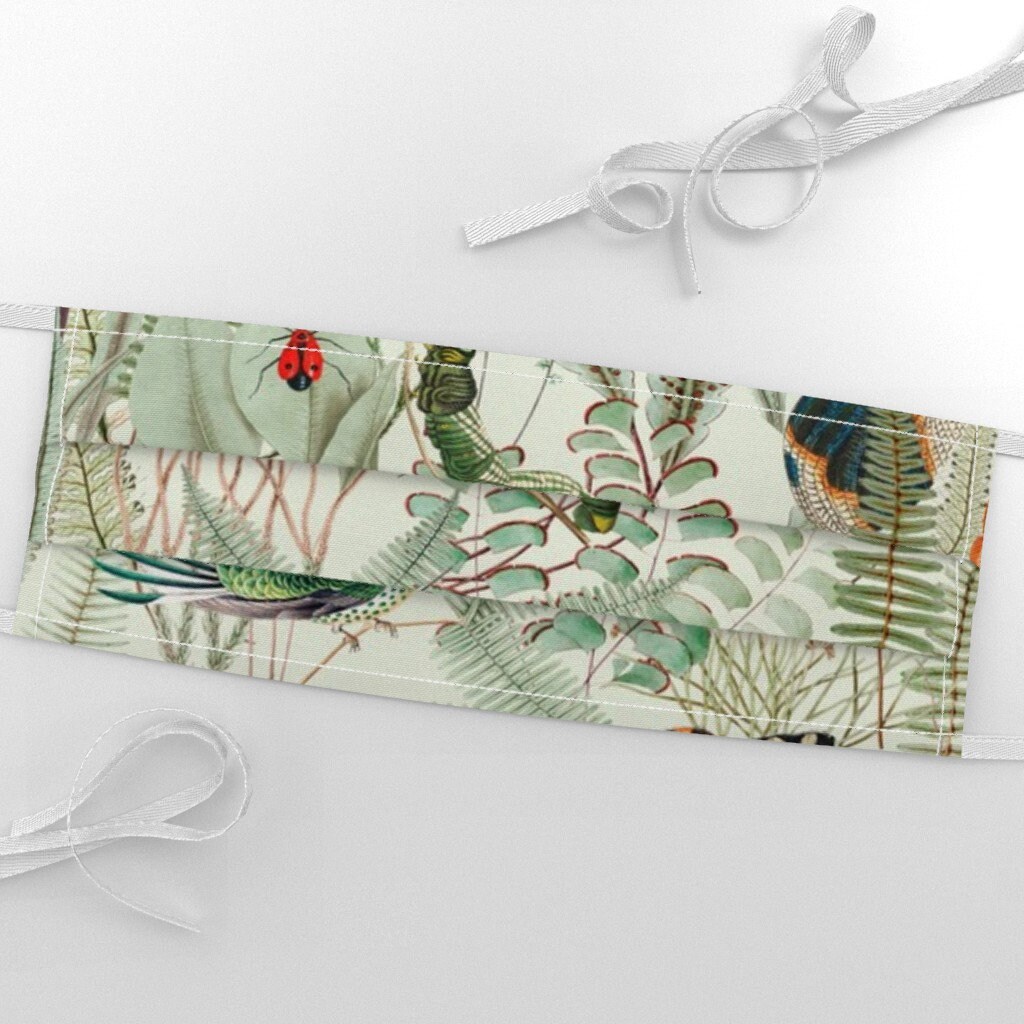 Bugs Fabric Beauty Underfoot by Down River Homegoods Green | Etsy