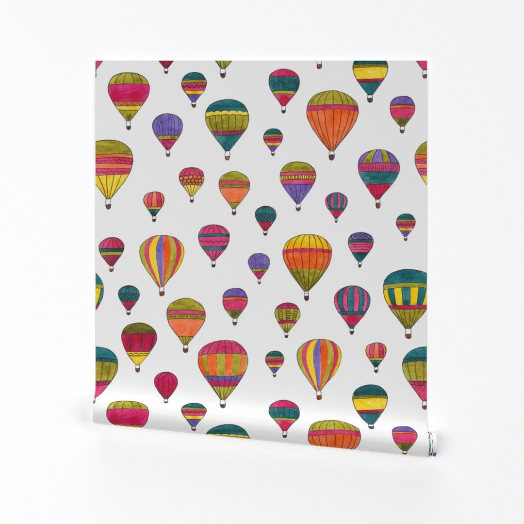 Up up and Away Wallpaper Hot Air Balloons by Motionsense - Etsy