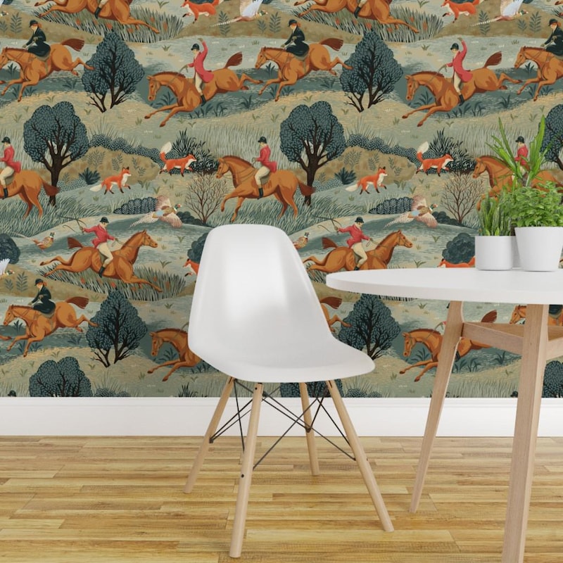 Removable Wallpaper Fox - Etsy
