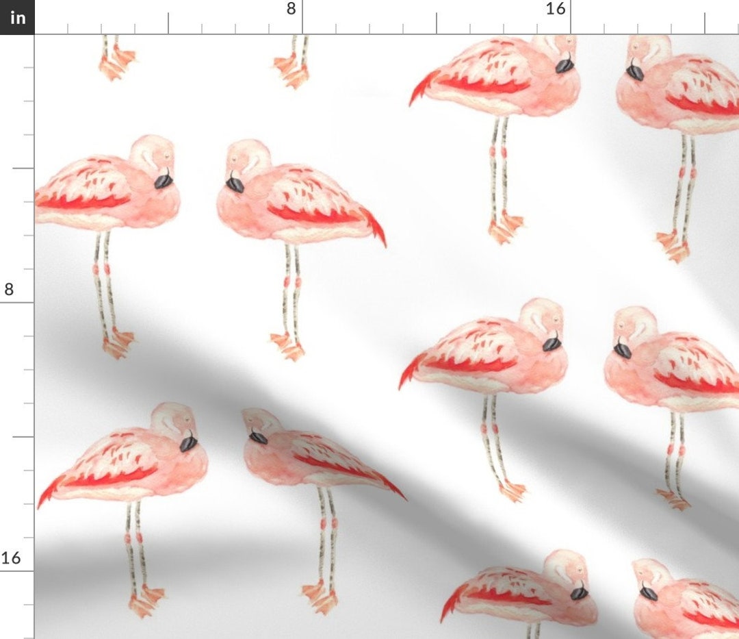 Flamingo Fabric Flamingos by Wrensroost Flamingo Tropical - Etsy