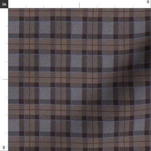 Muted Red and Blue Plaid Fabric Fraser Tartan Plaid by - Etsy