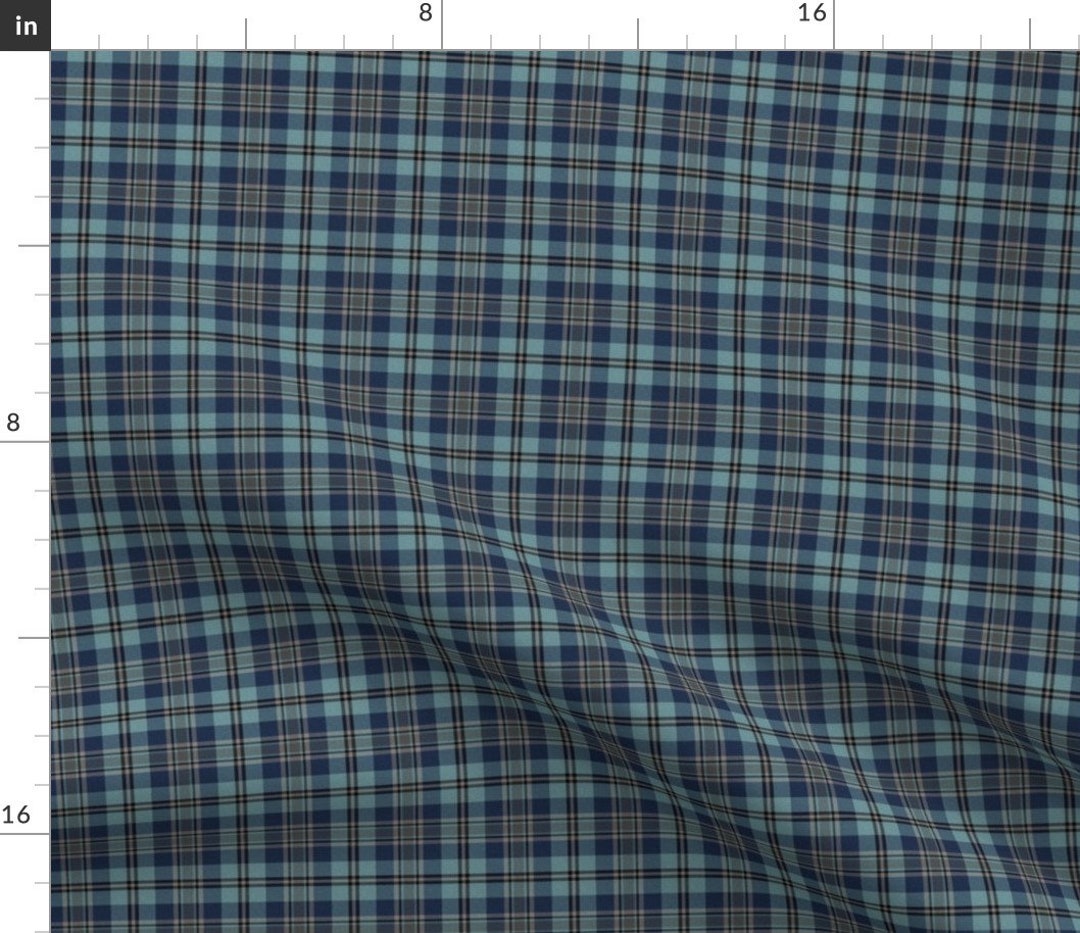 Plaid Fabric Custom Trendy Blue Plaid 2 by Eclectic House Plaid Checked ...