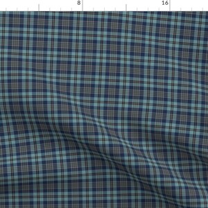 Plaid Fabric Custom Trendy Blue Plaid 2 by Eclectic House Plaid Checked ...