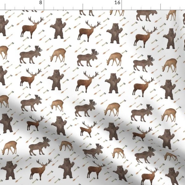 Stag Fabric - Etsy