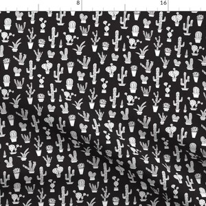 Black and White Trendy Summer Cactus Theme Botanical Succulent | Etsy