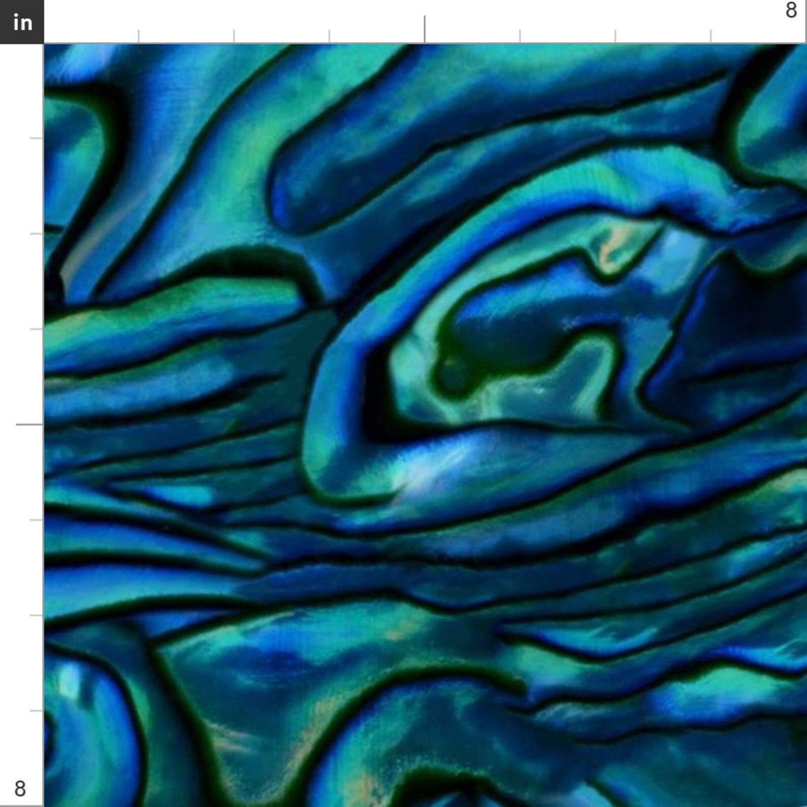 Mother of Pearl Blue Pattern Fabric Abalone Blue by - Etsy