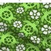 Green Turtles Fabric Hawaiian Turtles and Flowers in the Greens of the ...