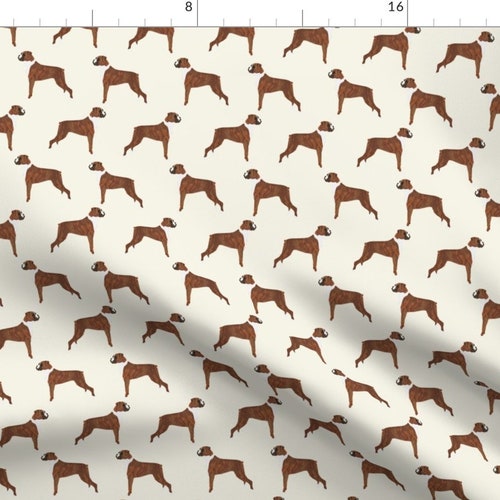 Tan Brown Boxer Dog Fabric Dogs Boxer Cute Dog Pet Dogs - Etsy