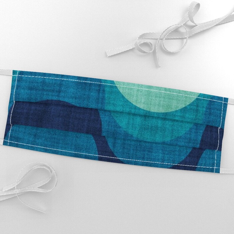 Wavy Retro Stripes Fabric Groovy Ocean Waves by Selmacardoso - Etsy