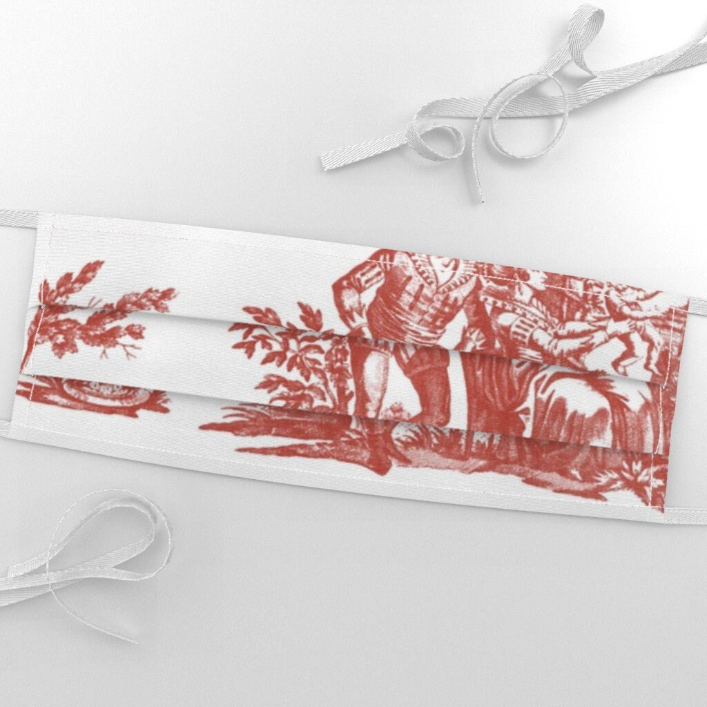 Toile Fabric Marseilles Toile Turkey Red on White by - Etsy