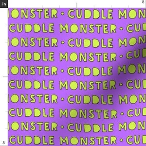 Halloween Fabric Cuddle Monster // Purple and Green C18bs by ...