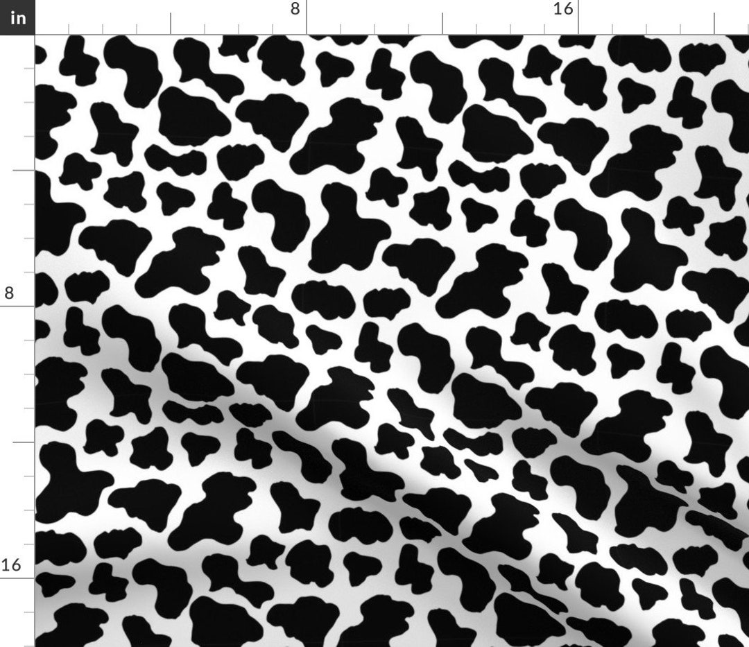 Farmhouse Fabric Cow Print Small by Charlottewinter Animal Print Cow ...