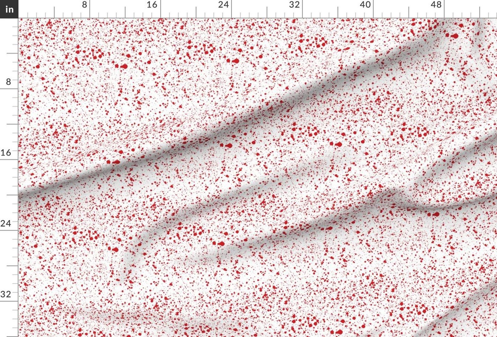 Spooky Blood Fabric - Blood Splatter by Xoxotique - Spooky Blood ...