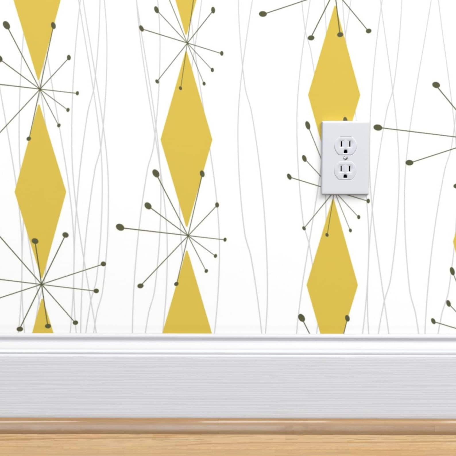 Atomic Wallpaper 60s by Themadcraftduckie Atomic Geo - Etsy