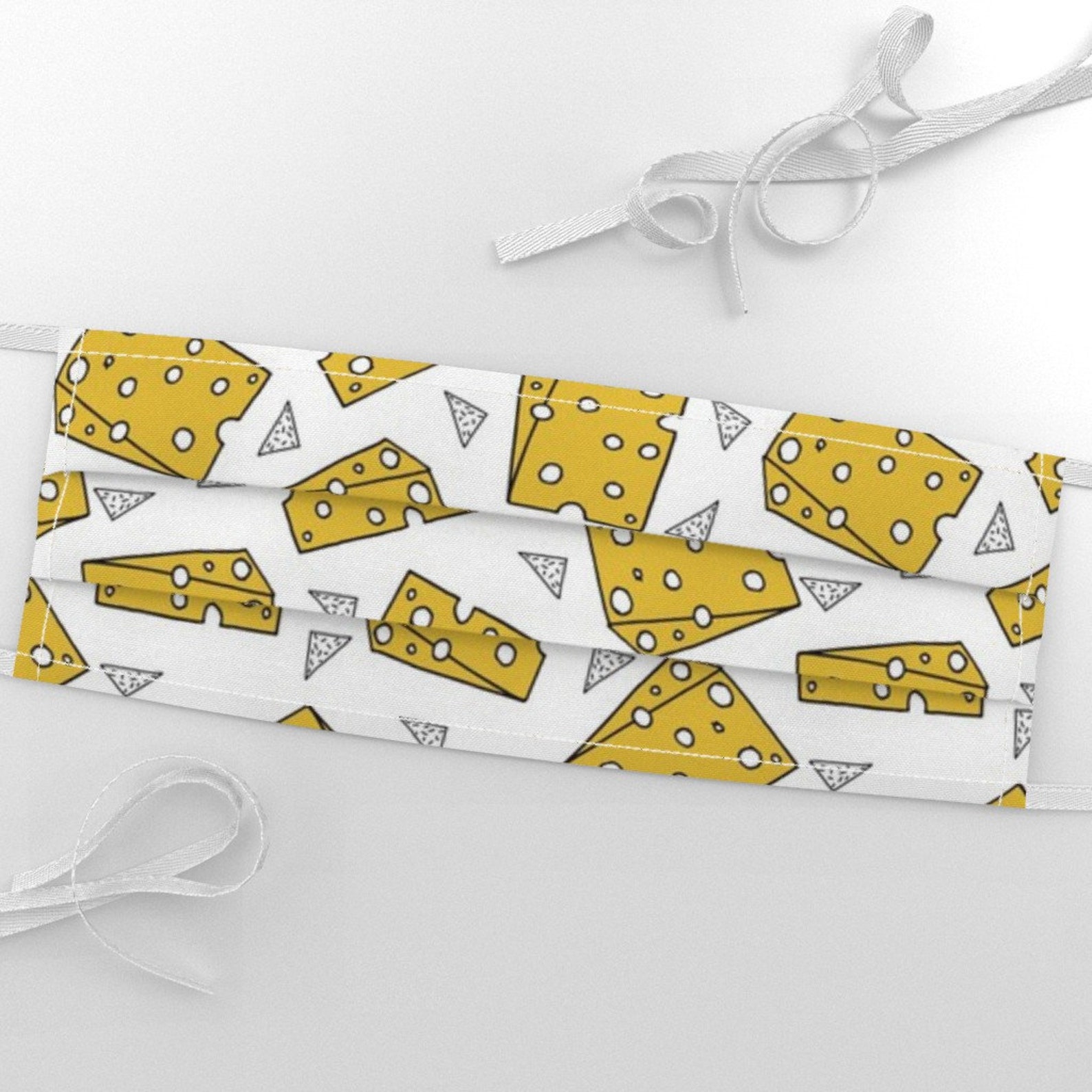 Swiss Cheese Fabric Yellow Geo Novelty Food Fabric Print for | Etsy