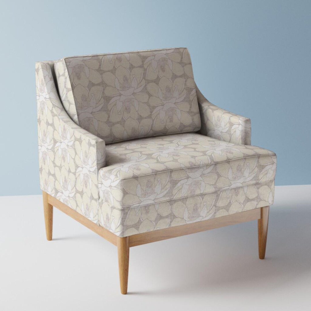 Floral Upholstery Fabric- Fable Magnolia by Nouveau_bohemian - Nature ...