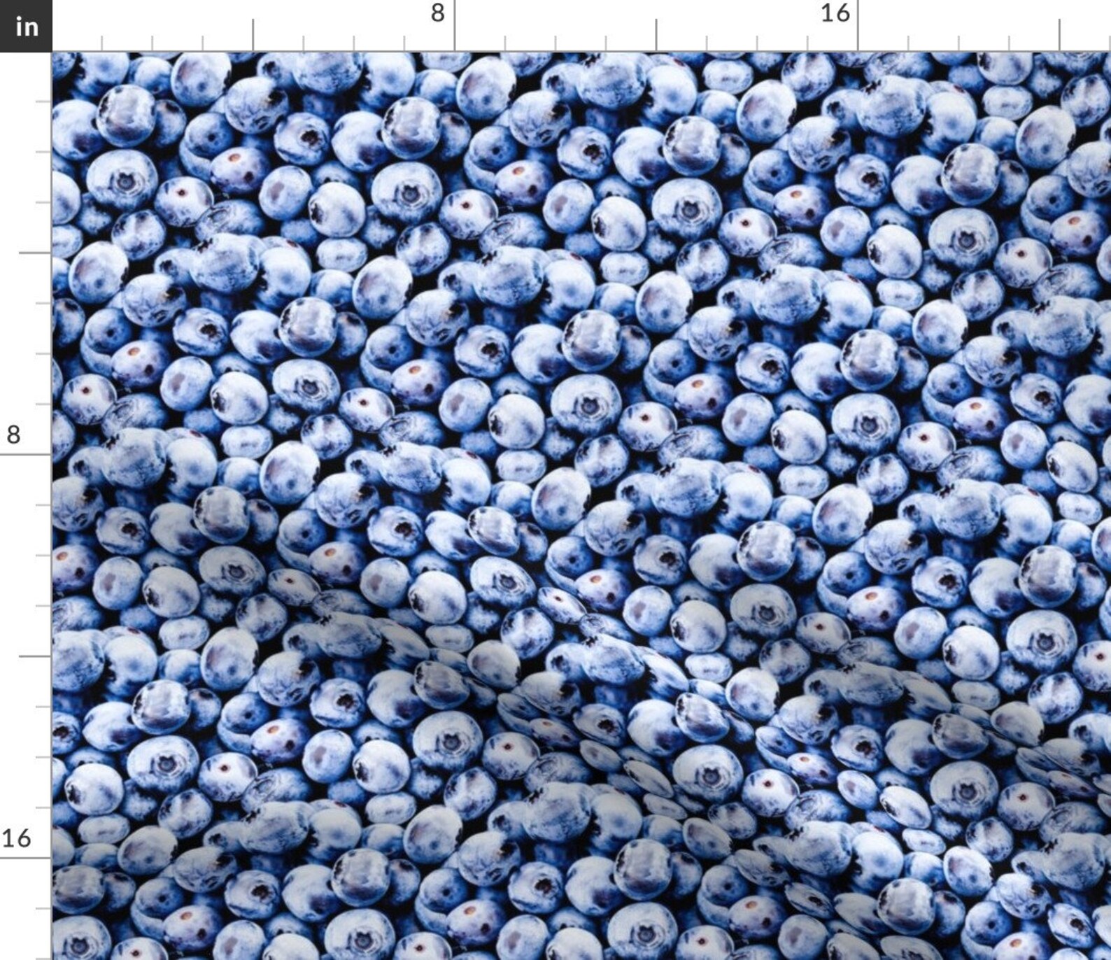 Blueberry Fabric Blueberries Small by Versodile Blueberry - Etsy