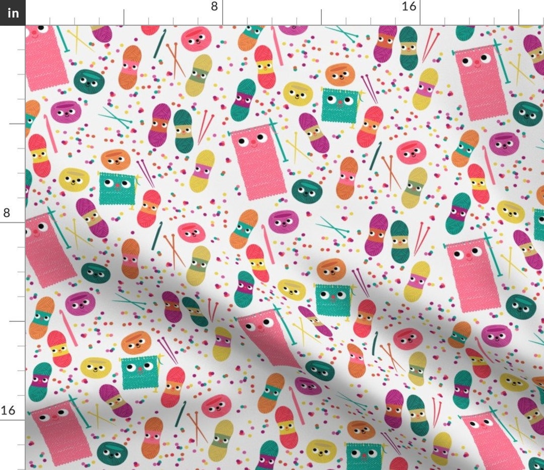 Yarn Fabric Yarn Party People by Heidikenney Yarn Knitting Needles ...