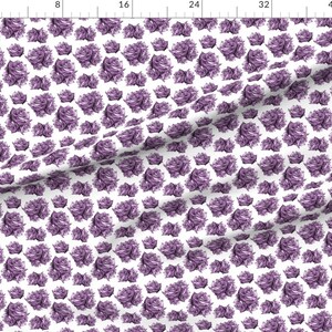 Purple Roses Fabric Rose Pattern Mono-color by Nellik Girls Roses ...
