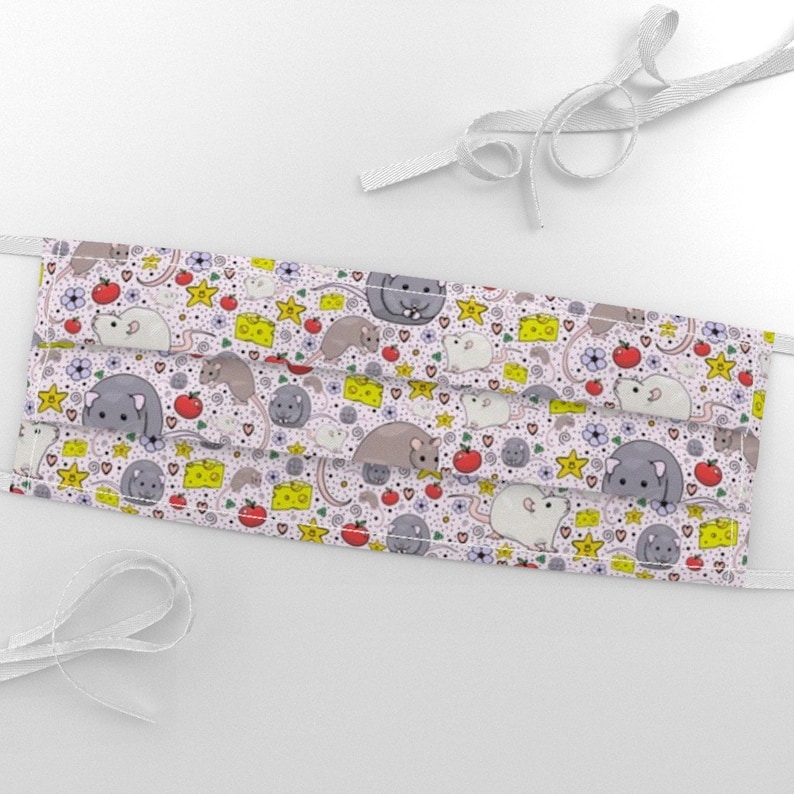 Mouse Rat Fabric Fancy Rats by Nemki Rat Mouse Cheese - Etsy
