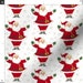 Vintage Santa Fabric Fabric Jolly Santa Christmas Time by Parisbebe ...