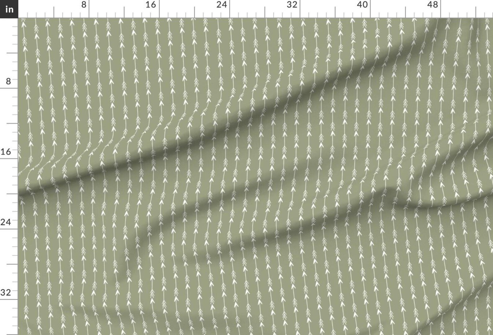 Artichoke Arrows Fabric - Arrow Rows // Artichoke Green Nursery Arrow ...