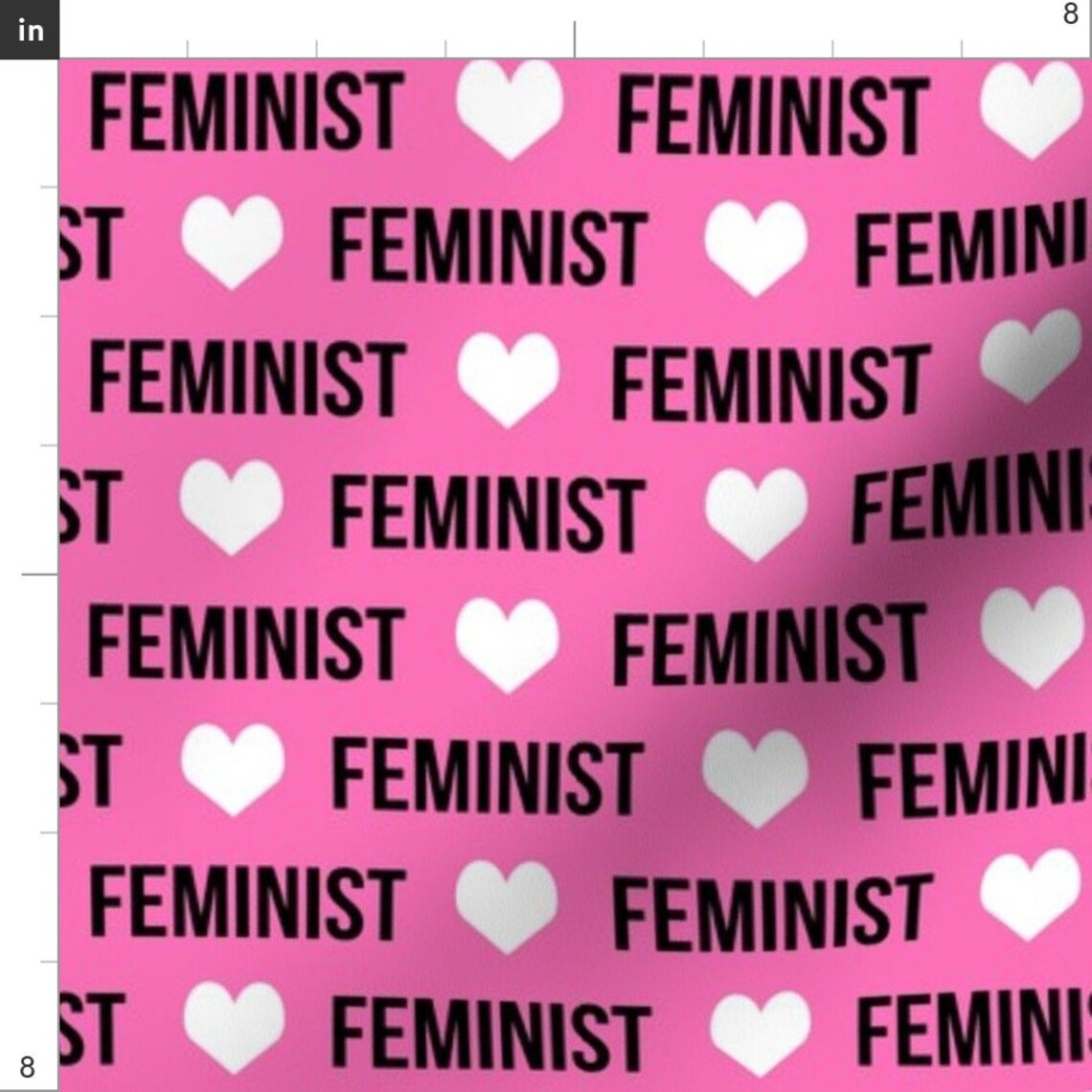 Girl Fabric Feminist Fabric Girls Text Girl Fabric Girl - Etsy