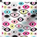 Eyes Fabric Beautiful Eyes Retro Eye Lash and Love Wink Retro by ...
