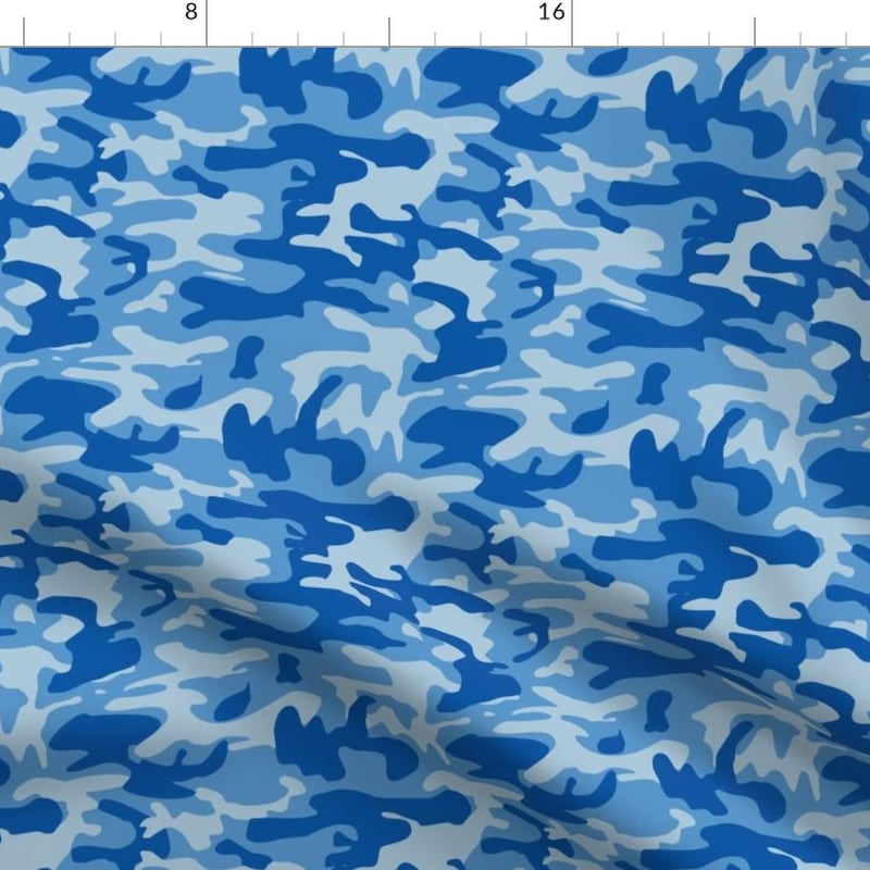 Blue Camouflage - Etsy