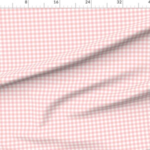 Gingham Check Fabric Gingham Check in Peony Pink by Lilyoake - Etsy