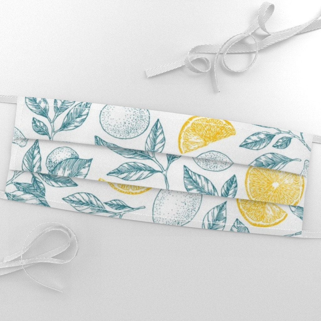 Citrus Fabric Citrus Summer By Adehoidar Citrus Fruit Yellow | Etsy