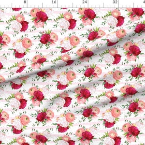 Large Summer Floral Fabric Summer Romance Florals by - Etsy