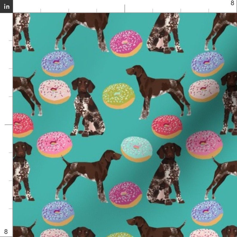 Rainbow Donuts Pointers Fabric German Shorthaired Pointer - Etsy